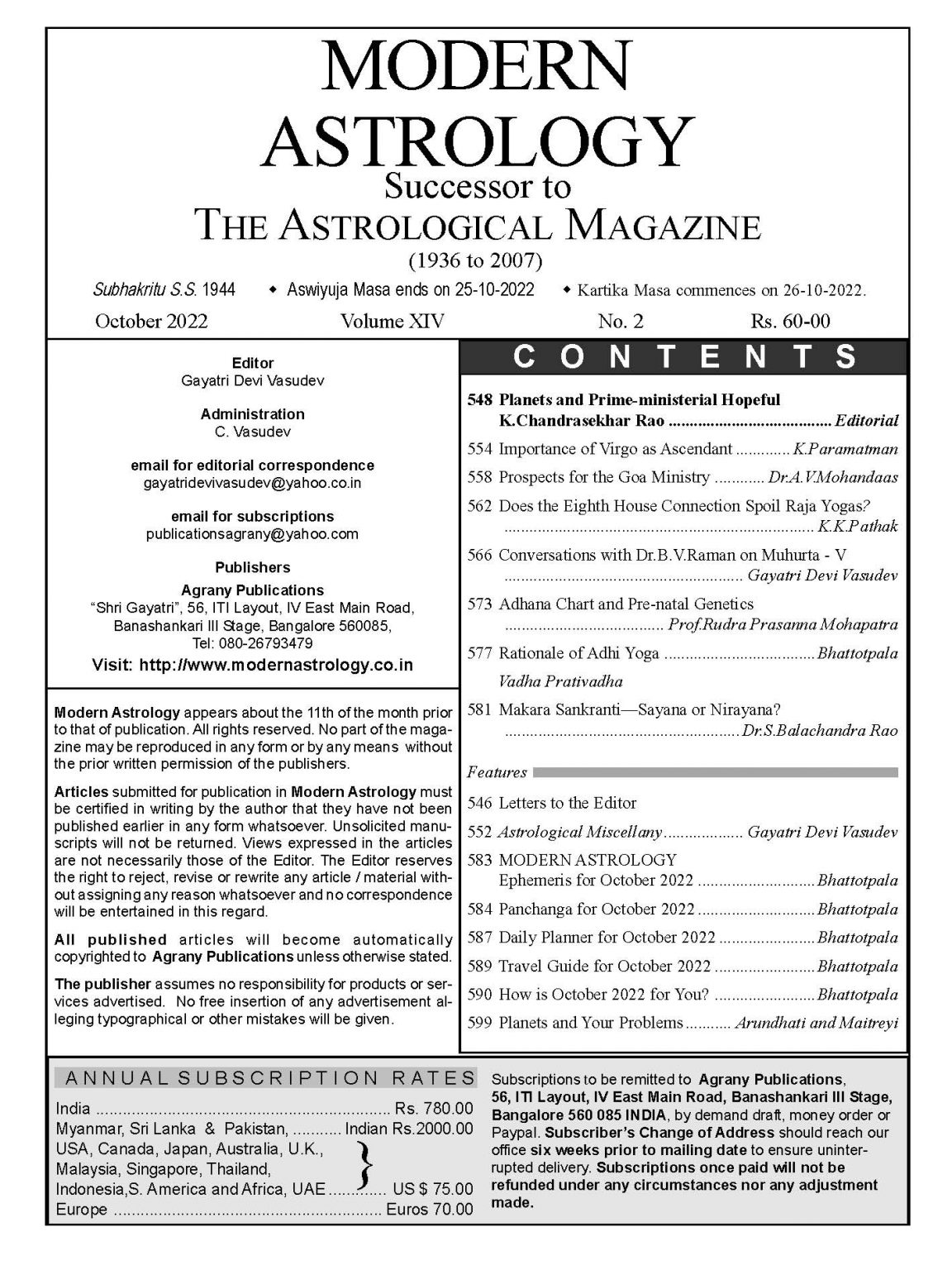 Monthly Content October 2022 – Modern Astrology Magazine
